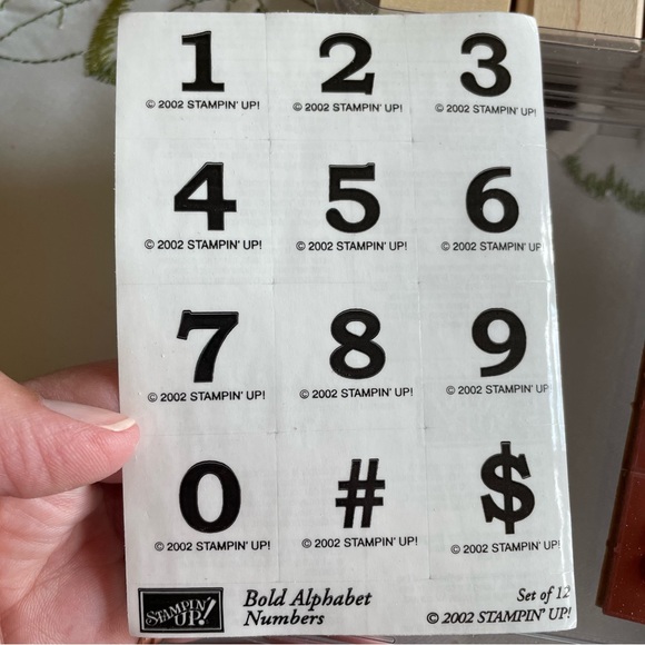 Stampin' Up! | Design | Stampin Up Bold Alphabet Numbers | Poshmark